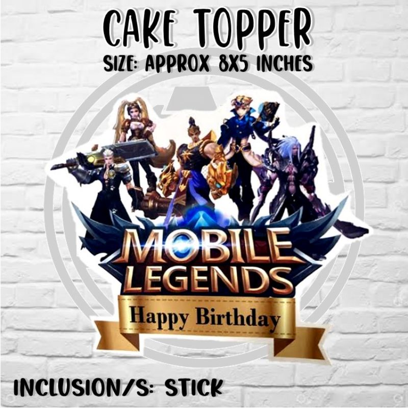 Mobile legend theme cake topper | Shopee Philippines