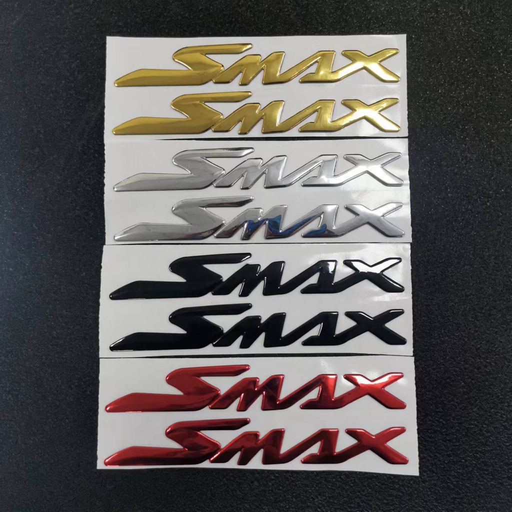 1 Pair Yamaha Smax Emblem For Motorcycle Logo Decals 3d Soft Material ...