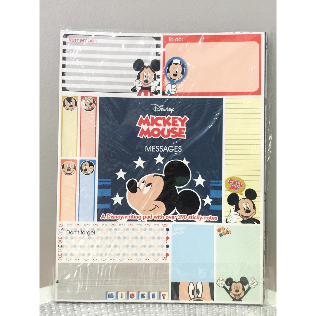 Disney Mickey Mouse Message Sticky Notes & Writing Pad | Shopee Philippines