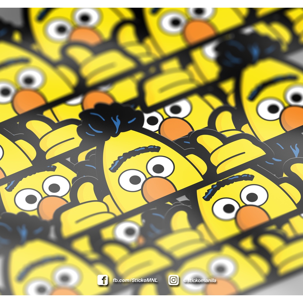 Sticko Manila : Sesame Street - Bert (Peeker) | Shopee Philippines