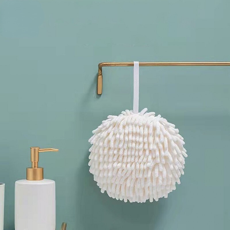 Japanese Microfiber Chenille Hand Drying Bathroom Towel Hand Wipe Ball ...