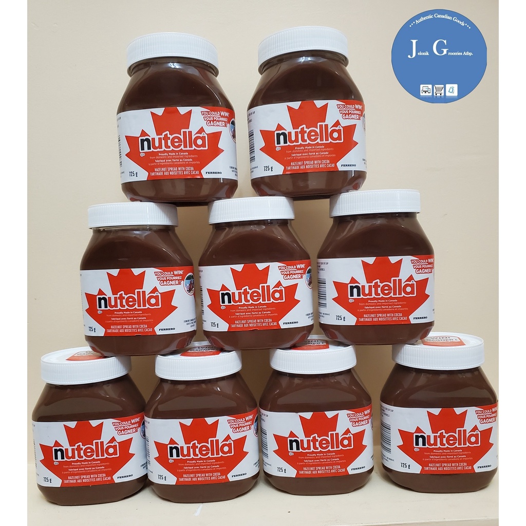 Nutella Hazelnut Chocolate Spread 725G - Imported from CANADA | Shopee ...