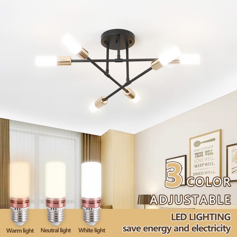 COD Ceiling Light Modern Style 6 Light Chandelier Light Fixture ...