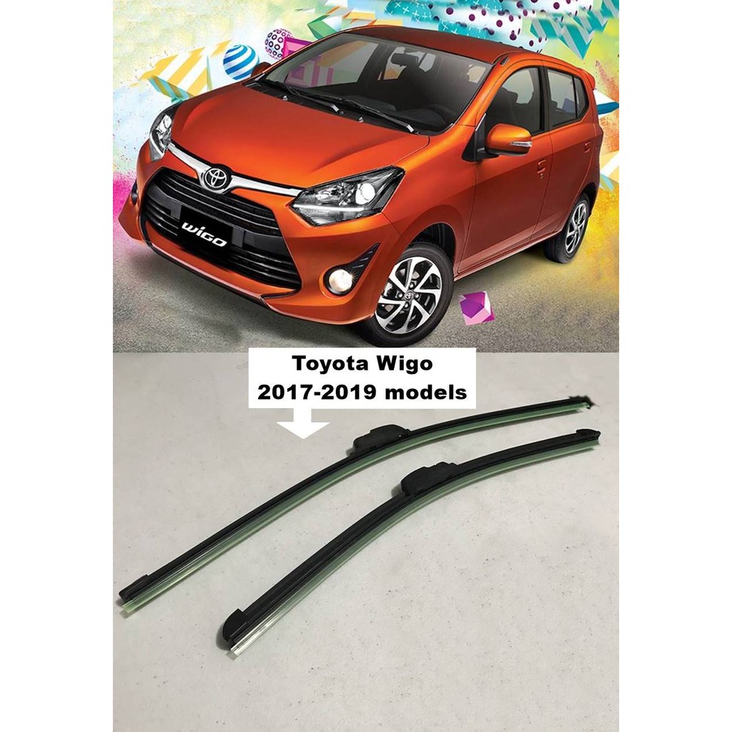 Toyota wigo 2017-2019 Banana wiper blade pair | Shopee Philippines