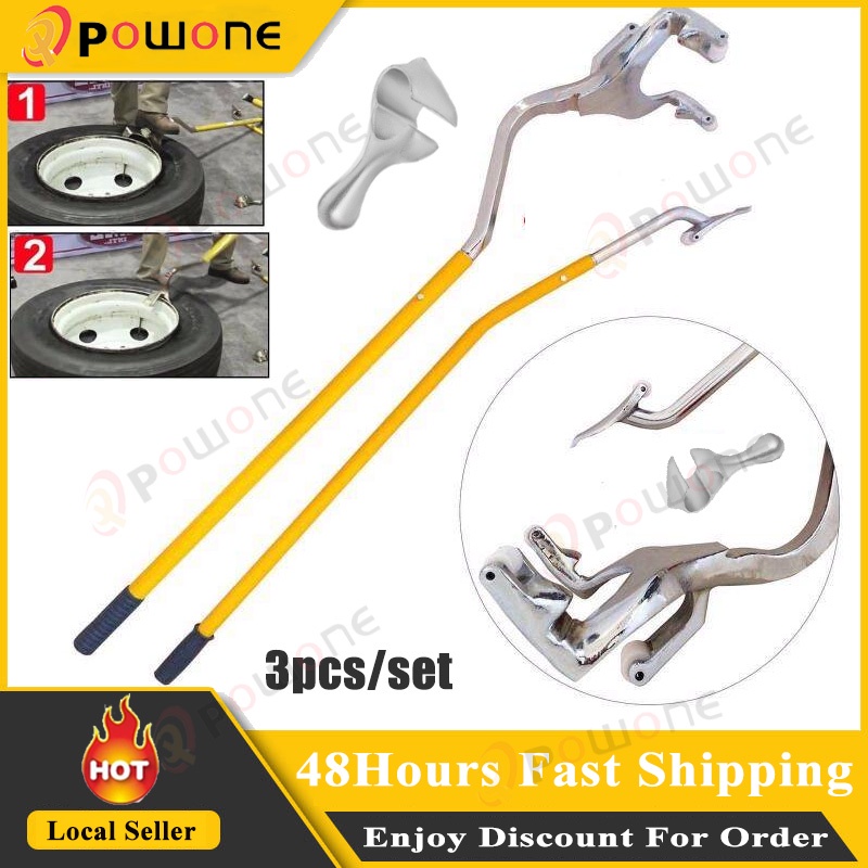 3pcs/set Heavy Duty Tire Changer Tire Mount Demount Steel Tool Tubeless ...