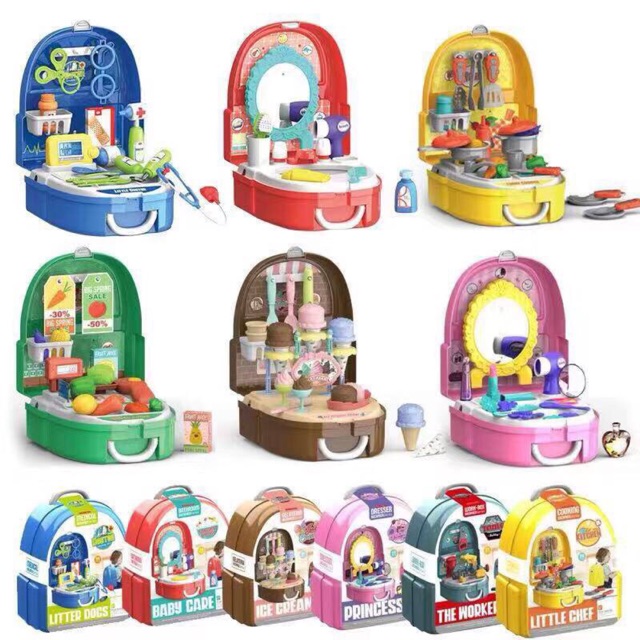 Kids Backpack toys boy girl pretend play backpack Unisex toy Christmas ...