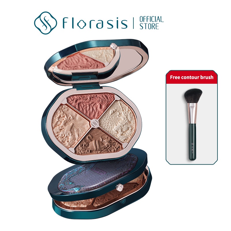 花西子 Florasis Eastern Beasts Sculpting Makeup Palette Contour Eyeshadow ...