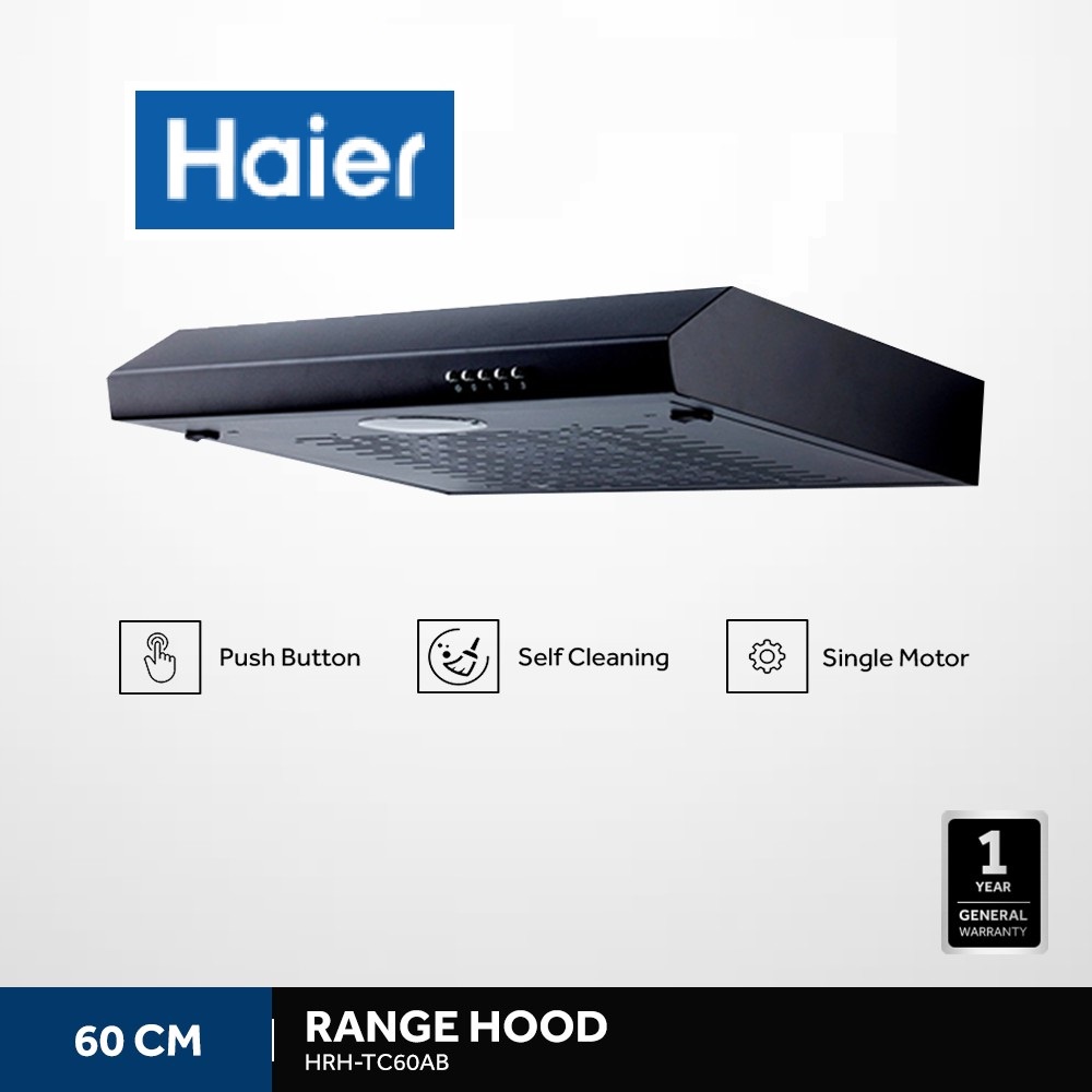 Haier HRH-TD60AB 60cm Range Hood (Black) - Updated Model | Shopee ...