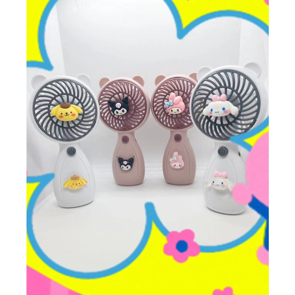Summer Cute Mini Portable Sanko Melody Cinnamon Dog Kuromi Pudding ...