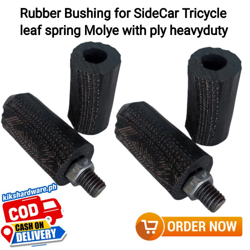 Rubber Bushing for sidecar tricycle leaf spring molye with ply ...