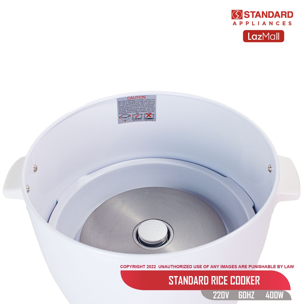 Standard Rice Cooker 1 Liter 5 Cups Rice with Measuring Cup & Rice ...
