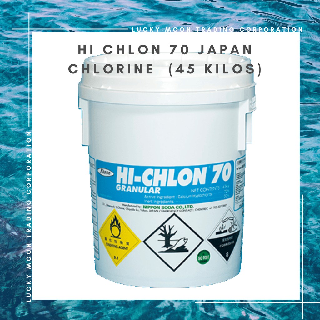 LMTC Swimming Pool Supplies Hi-Chlon Granular 70 Japan Chlorine (45 ...
