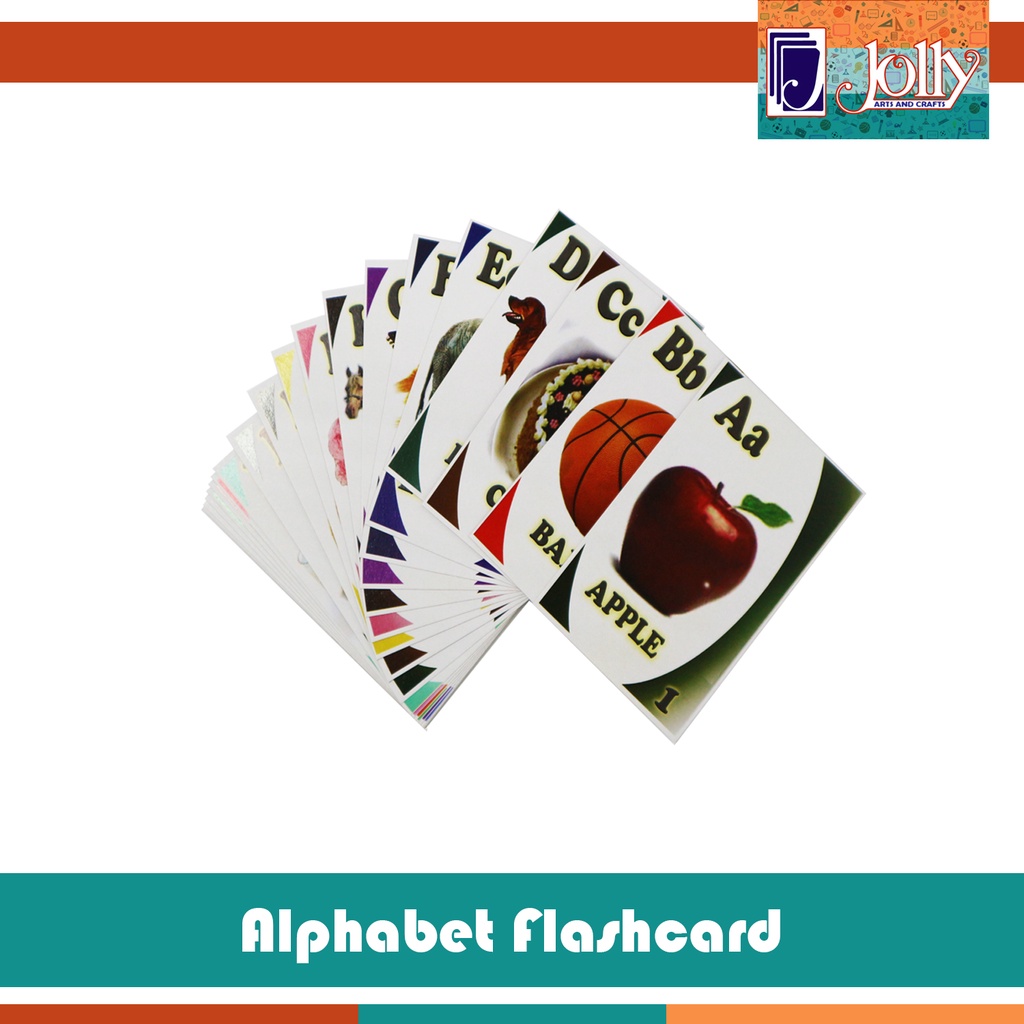 Alphabet Flashcard Small - Letter A to Z with pictures Flash Card ...