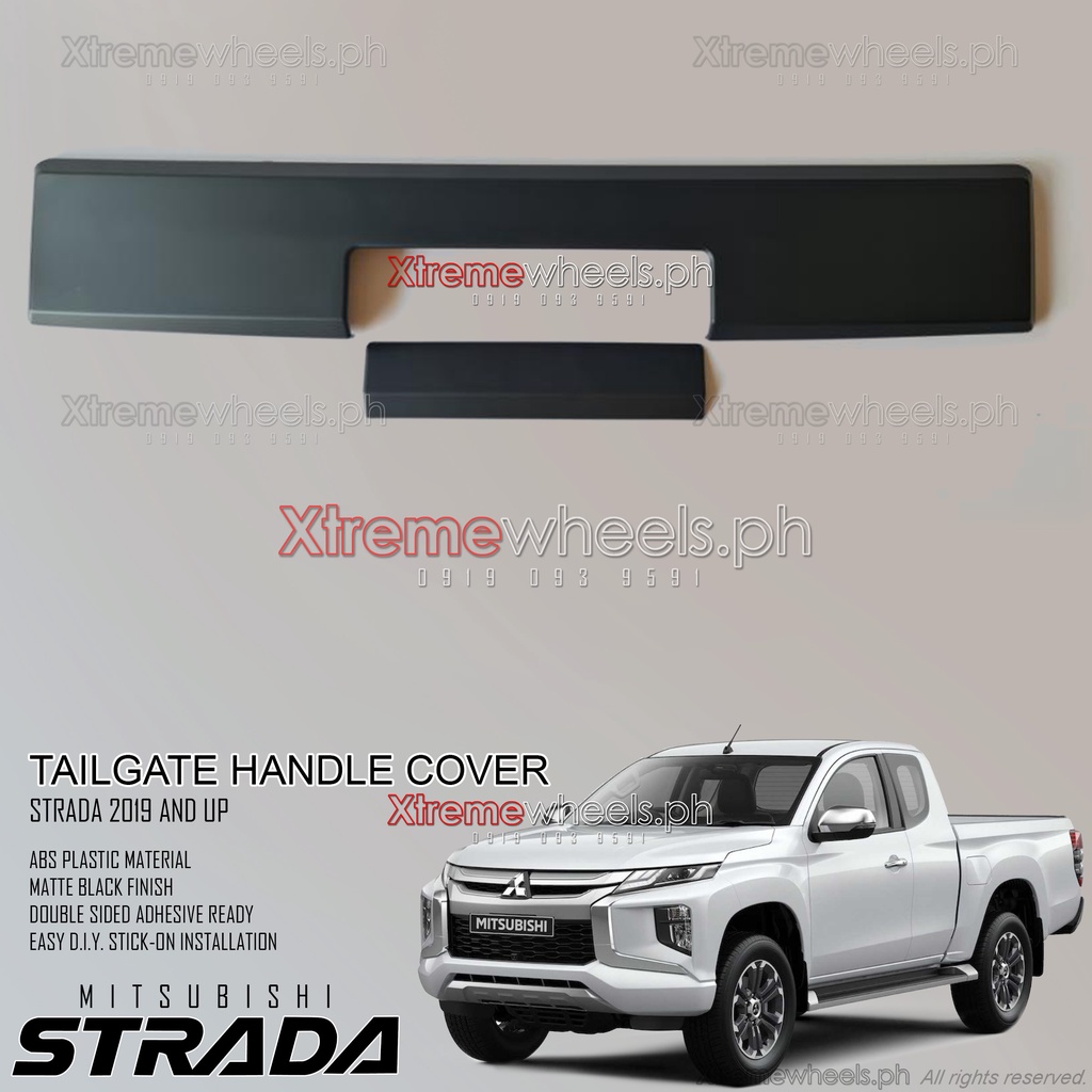 Mitsubishi Strada 2019-2023 Rear Tail Gate Trunk handle Cover Matte ...