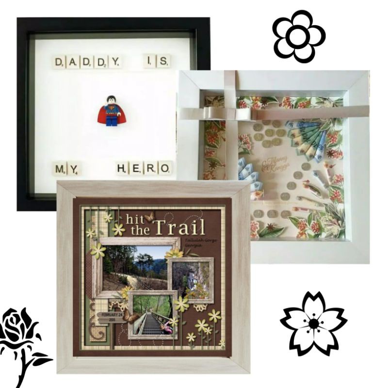 3D Frame Scrapbook Frame Pop Up Scrapframe Square Frame 30x30cm ...