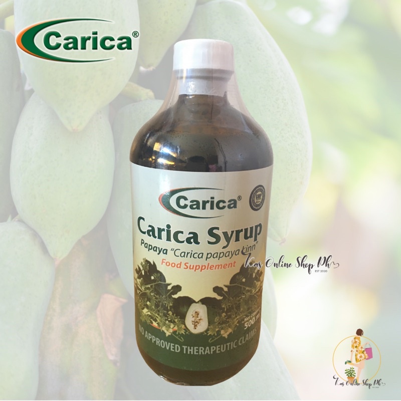 Carica Papaya Syrup/ Carica Syrup- Bottle of 500ml | Shopee Philippines