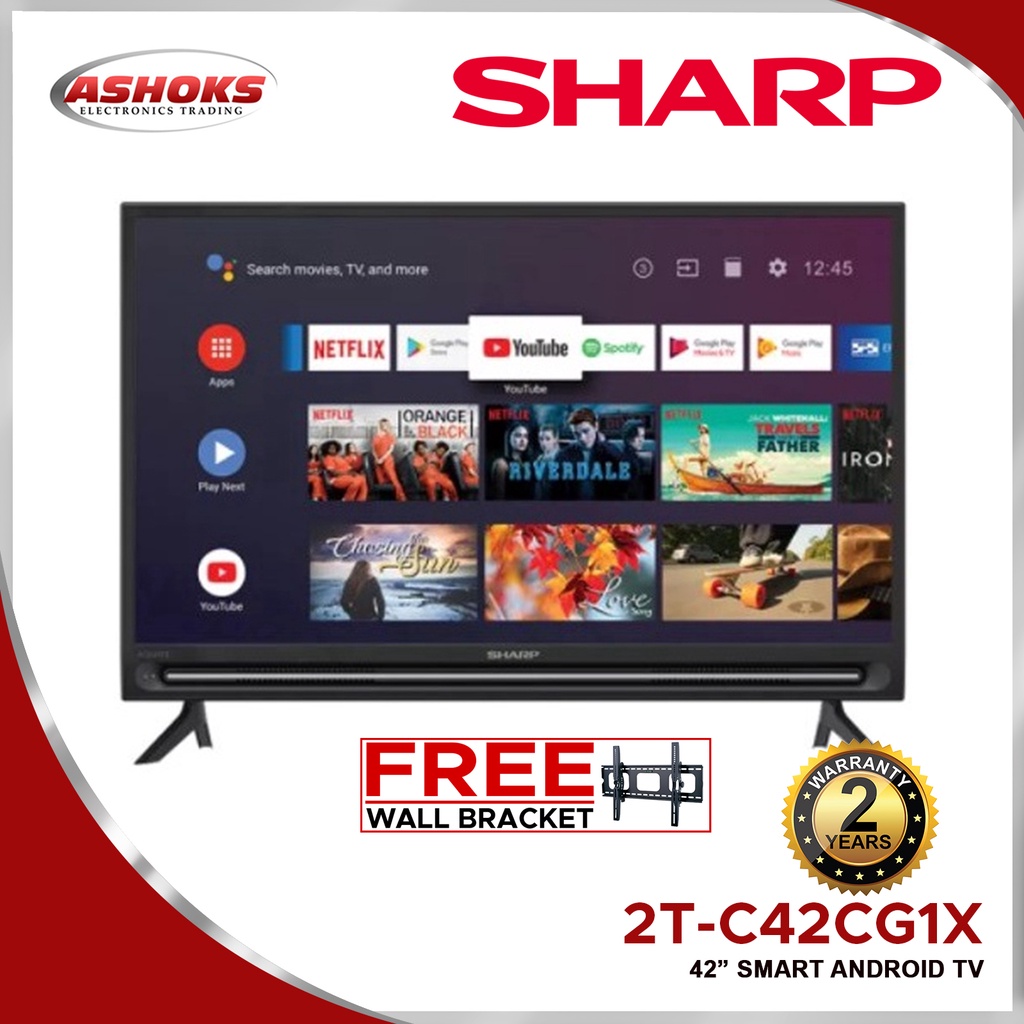 Sharp 42 inch 2T-C42CG1X Smart Android Led Tv / 42in HD Ready Android ...
