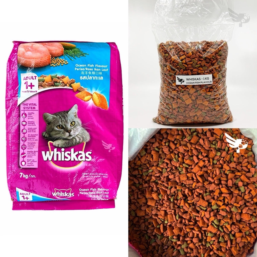 Whiskas 1kg Ocean Fish Flavor - Cat Dry Food Philippines - Clear ...