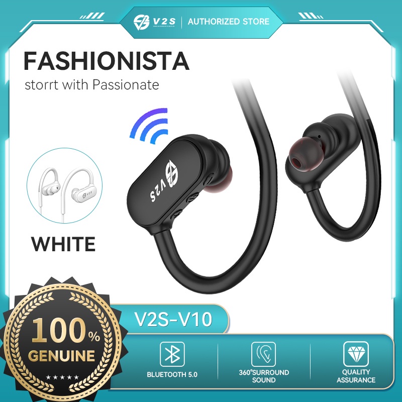V2S V10 TWS Sports Wireless Headset Bluetooth Headphone | Shopee ...