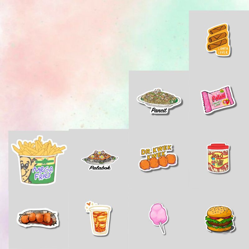 Filipino Street Foods/Favorite Foods Stickers Journal Stationery ...