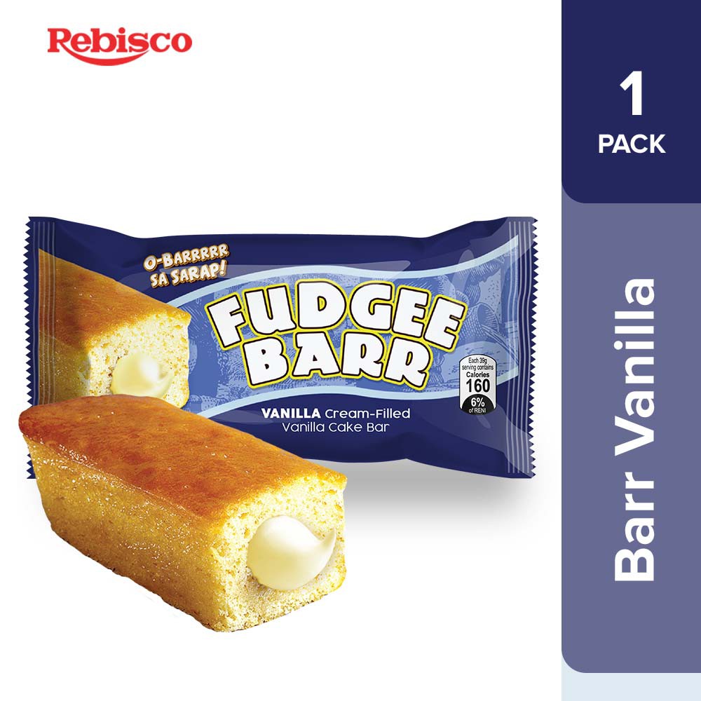 Fudgee Barr Cake Vanilla 39g x 10pcs | Shopee Philippines