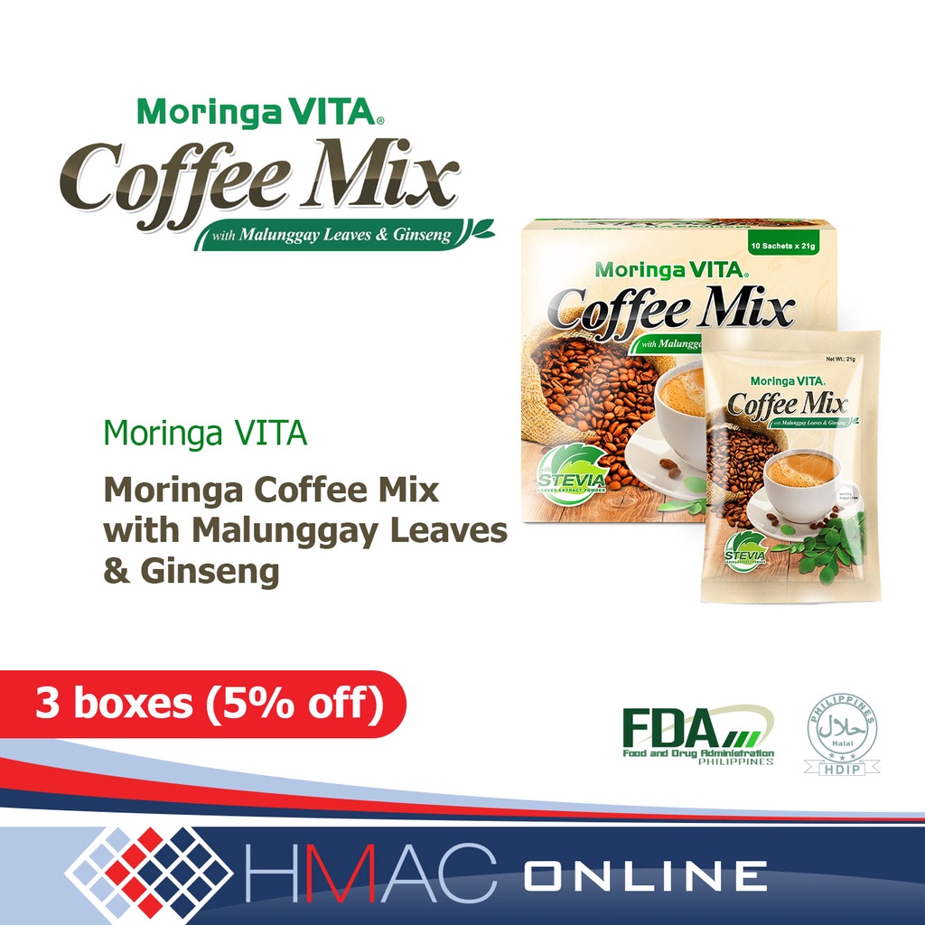 Moringa VITA Coffee Mix (3 Boxes) | Shopee Philippines