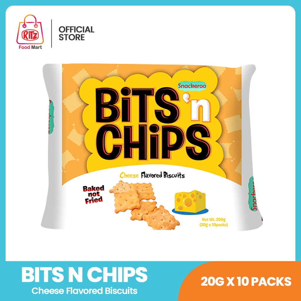 Snackeroo Bits N Chips Cheese (10 packs) | Shopee Philippines