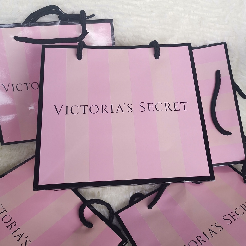 VICTORIA'S SECRET PAPER BAG 20cmX18cmX11cm | Shopee Philippines