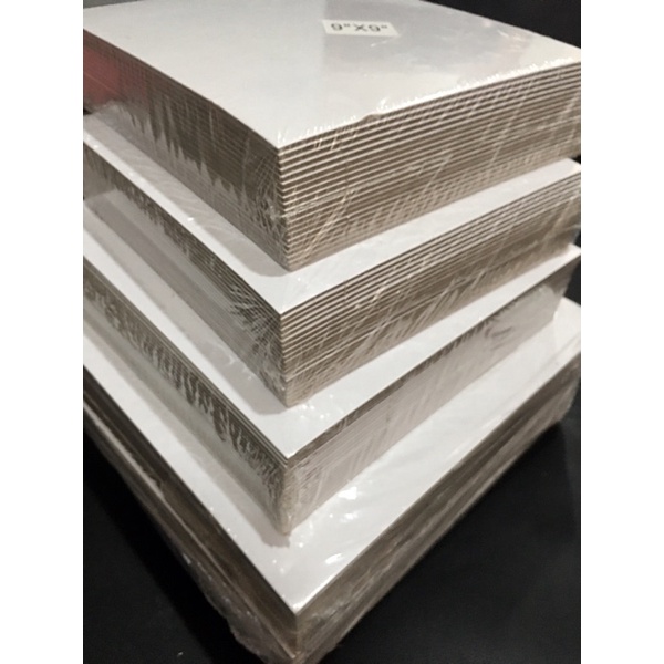 Square Cake Board | 9x9 10x10 12x12 14x14 White | 5 pcs per order ...