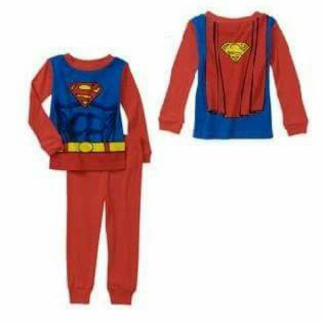 Superman Original Kids Boy Pajama Set Sleepwear | Shopee Philippines