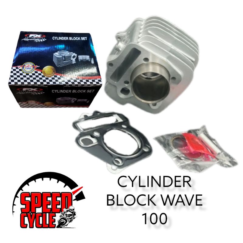 CYLINDER BLOCK SET WAVE 100 53MM/ 54MM | Shopee Philippines
