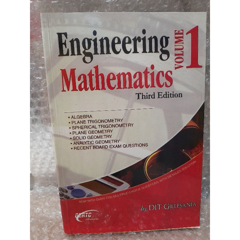 ENGINEERING MATHEMATICS (VOLUME 1 ) | Shopee Philippines