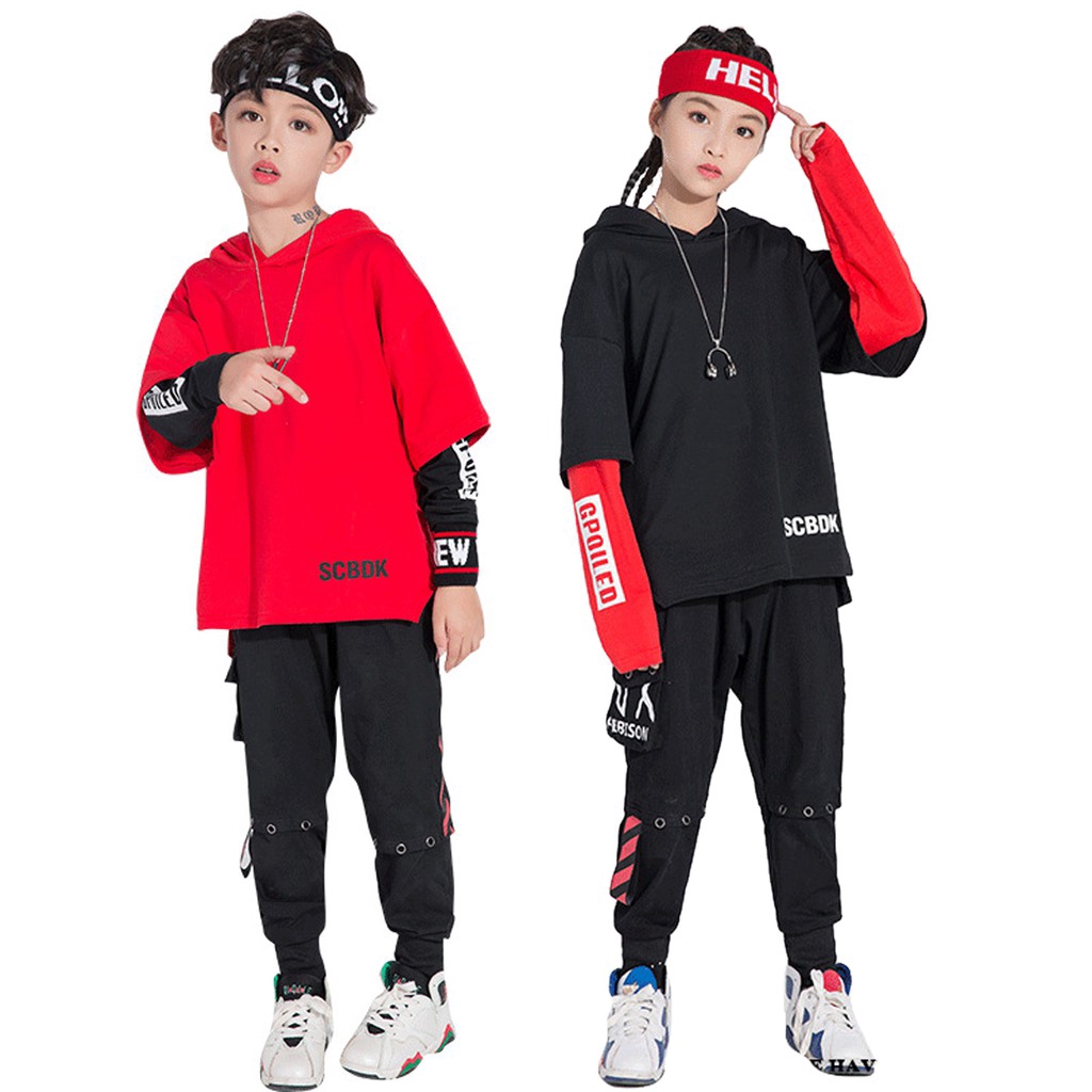 Adult Dj Street Dance Costume Women Jazz Dance Clothing Lady Female Group Team Performance Hip