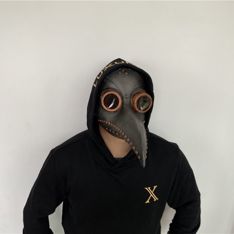 SCP 049 mask Plague Doctor Beak mask Funny Medieval Steampunk Halloween ...
