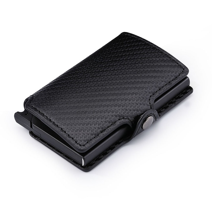 Casekey Luxury Carbon Fiber Mini Pop Up Rfid Wallet for Men Slim ...