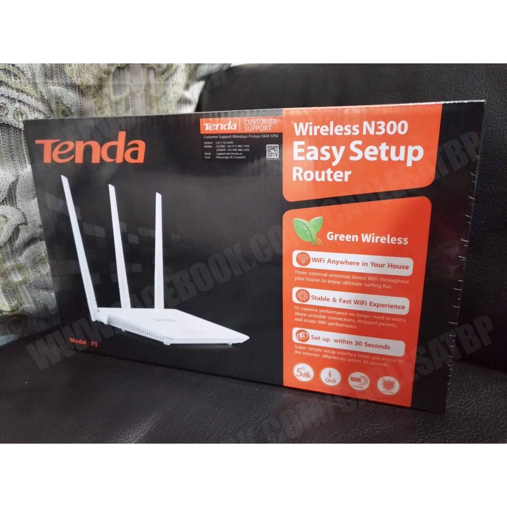 Tenda F3 300mbps Wireless N300 Wireless Router | Shopee Philippines