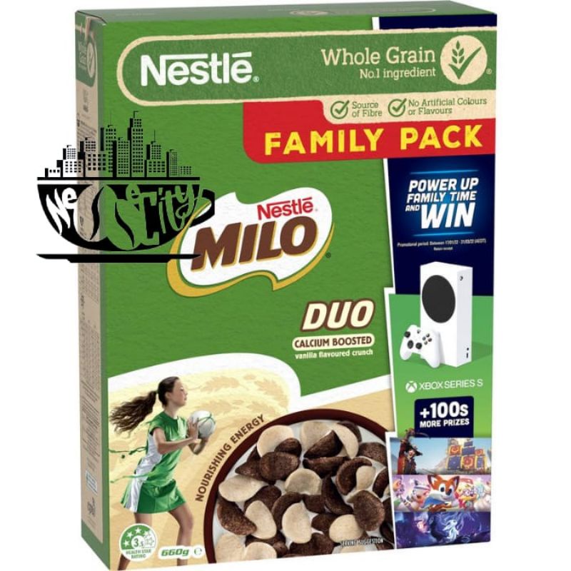 Nestle Milo Duo Breakfast Cereal 660G Australia Calcium Boosted ...