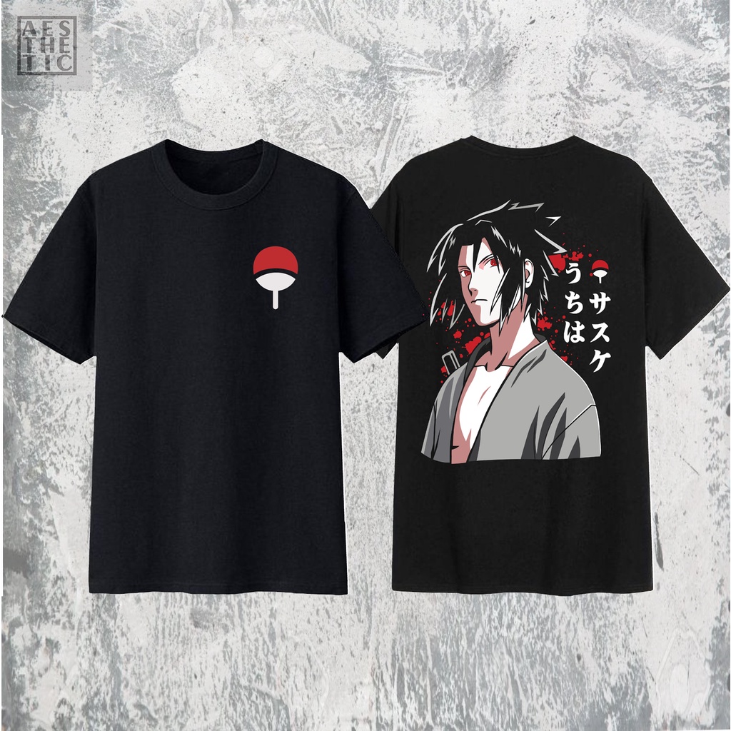 Sasuke Uchiha Naruto Anime Shirt | Shopee Philippines