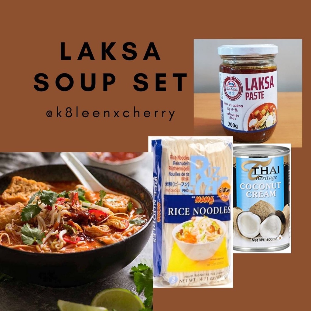 Laksa Soup Set (Laksa Paste, Mama 3mm, Coconut Cream) | Shopee Philippines
