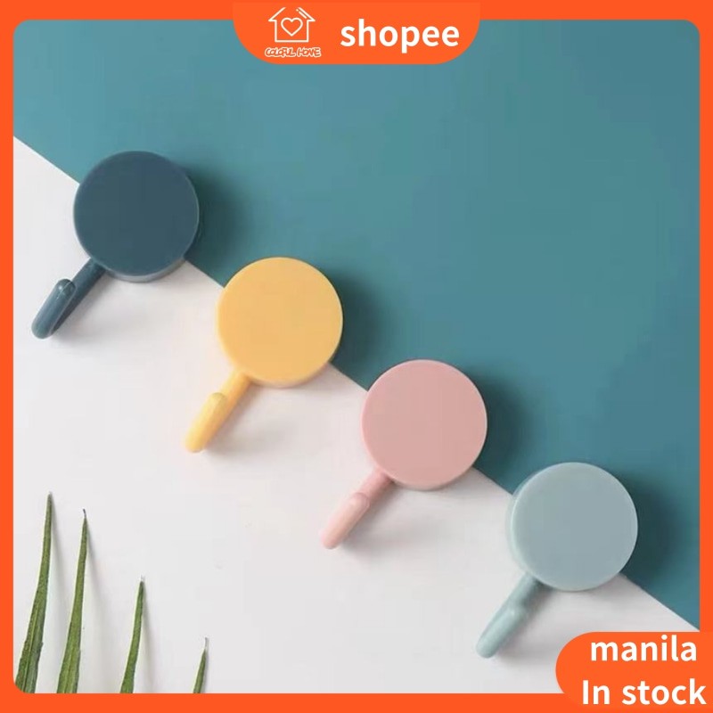 A09 COD Household portable strong plastic hook creative punch-free cute ...