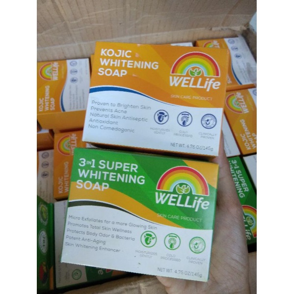 WELLife Kojic and 3in1 Super Whitening Soap 145g | Shopee Philippines