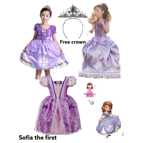 Sophia sofia the first gown costume cosplay dress | Shopee Philippines