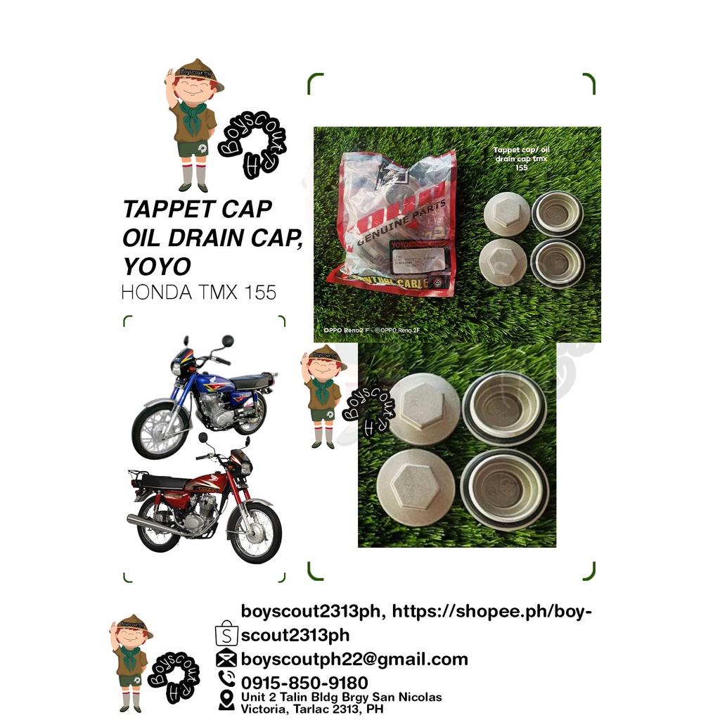 Tappet/Oil Drain Cap w/ ORING TMX 155 by YOYO | Shopee Philippines Tappet/Oil Drain Cap w/ ORING TMX 155 by YOYO | Shopee Philippines