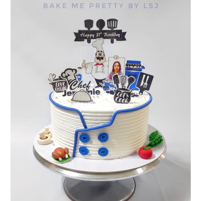 CHEF CAKE TOPPER - smudgeproof / waterproof | Shopee Philippines