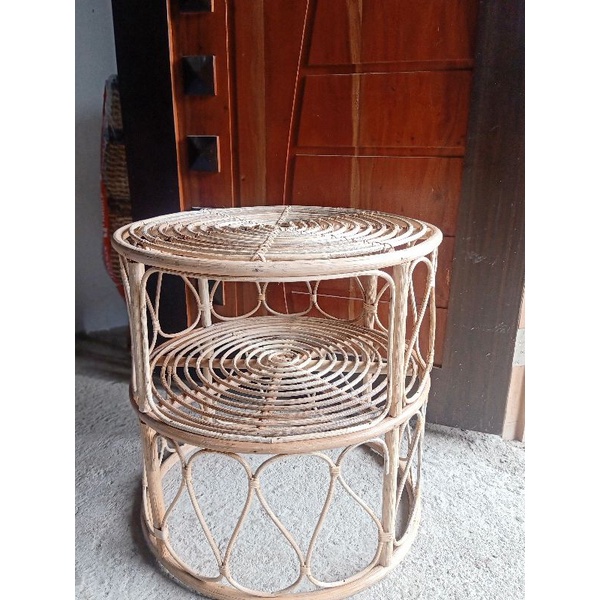 rattan center table/2 layer | Shopee Philippines