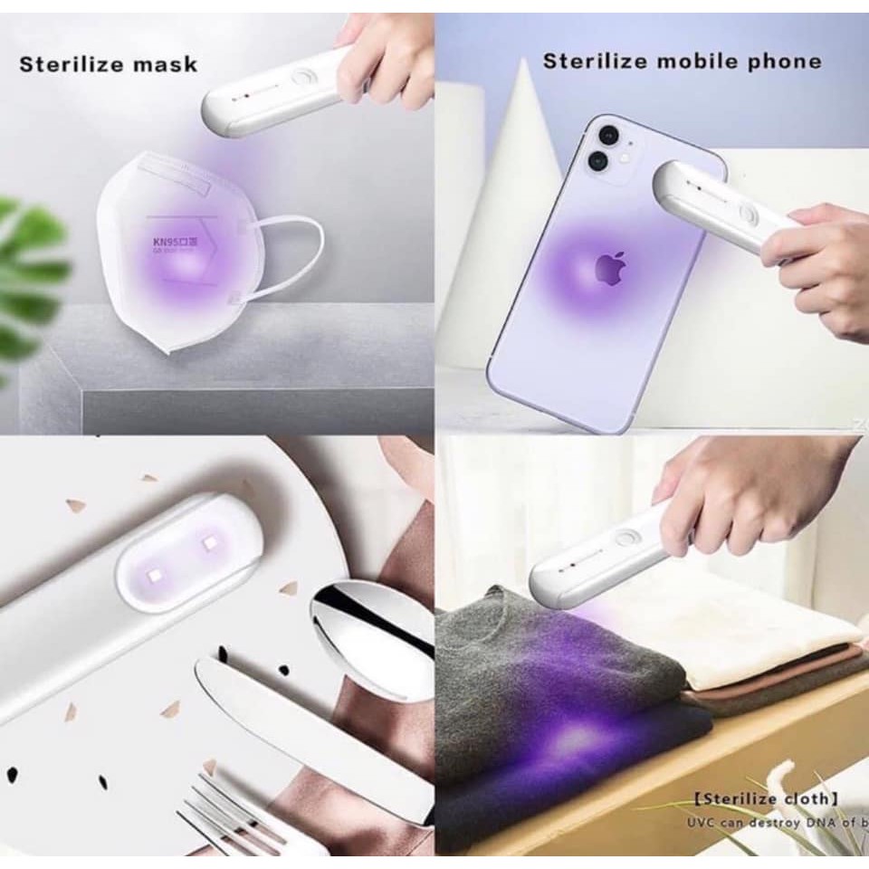 Portable UV-c sterilizer kills 99.9% germs and viruses. | Shopee ...