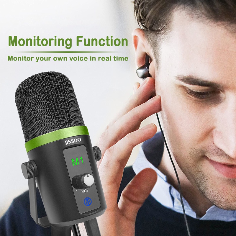 JISSDO USB Condenser Microphone Mic plug and play | Shopee Philippines