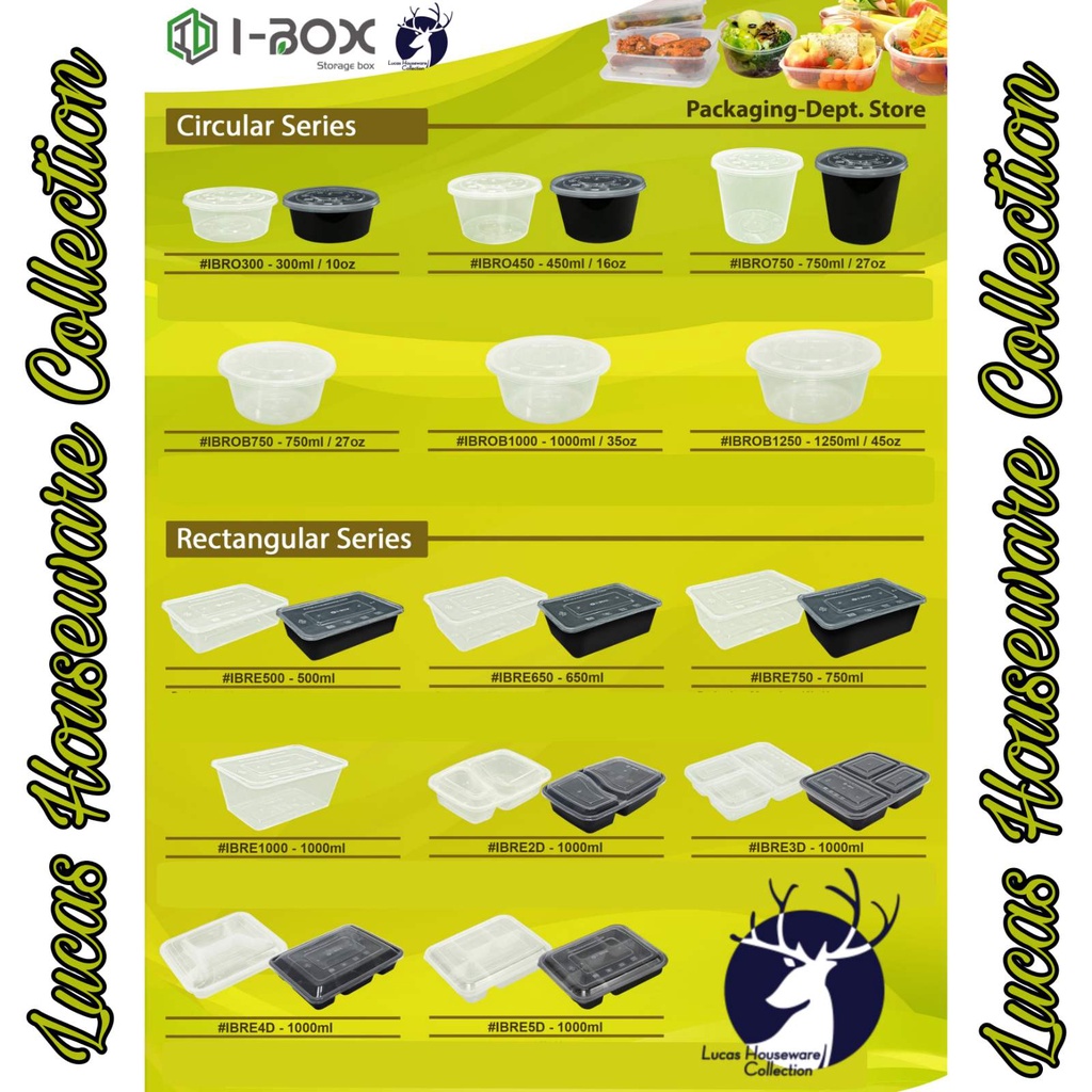 (10 in 1) MICROWAVABLE PLASTIC FOOD CONTAINER / REUSABLE FOOD CONTAINER ...