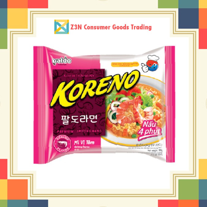 Paldo Koreno Shrimp Flavor Noodle 100g | Shopee Philippines