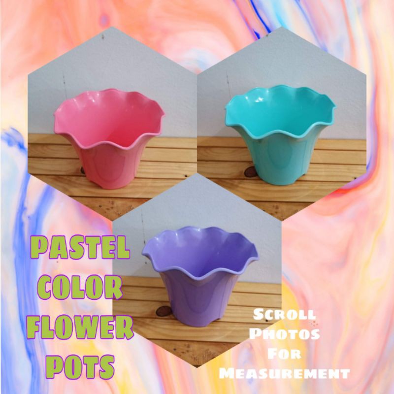 cute Pastel color Plant pots for plants gardening | Shopee Philippines